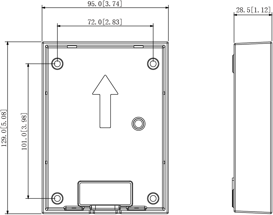 大華監視器 VTM115 網路對講機 門口機 壁掛明裝盒 - 聯順聯網股份有限公司