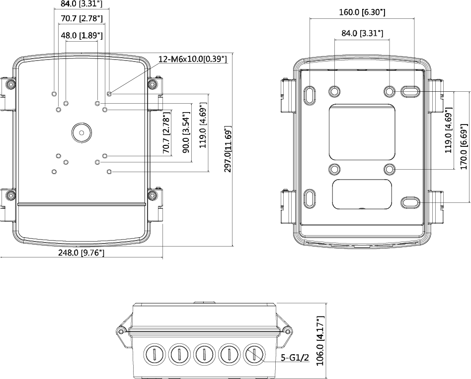 Dahua 大華監視器 周邊產品 PFA140 快速球電源防水盒- 聯順聯網股份有限公司