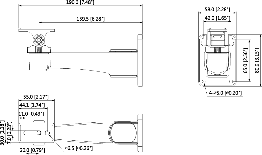 Dahua 大華監視器 周邊產品 PFB121W 鋁合金支架 - 聯順聯網股份有限公司